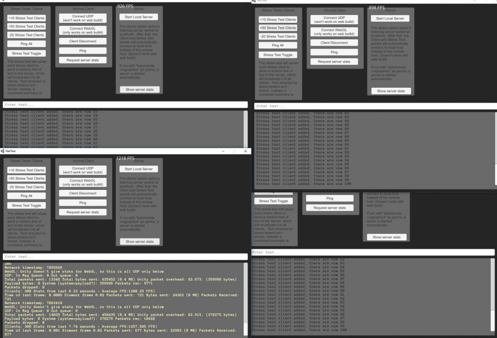 Stress testing Unity’s LLAPI, what are the limits?
